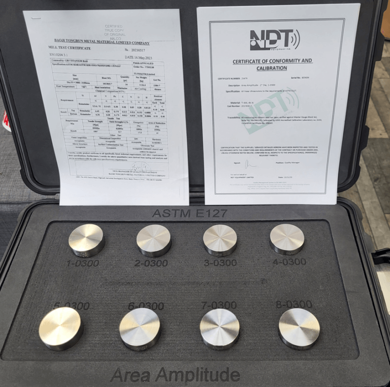 Calibration Reference Block Products from NDT Equipment Ltd